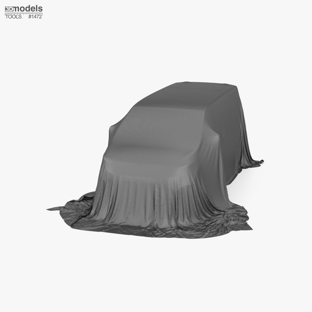 Car Cover Gray Minivan 3D model - Download Van on 3DModels.org