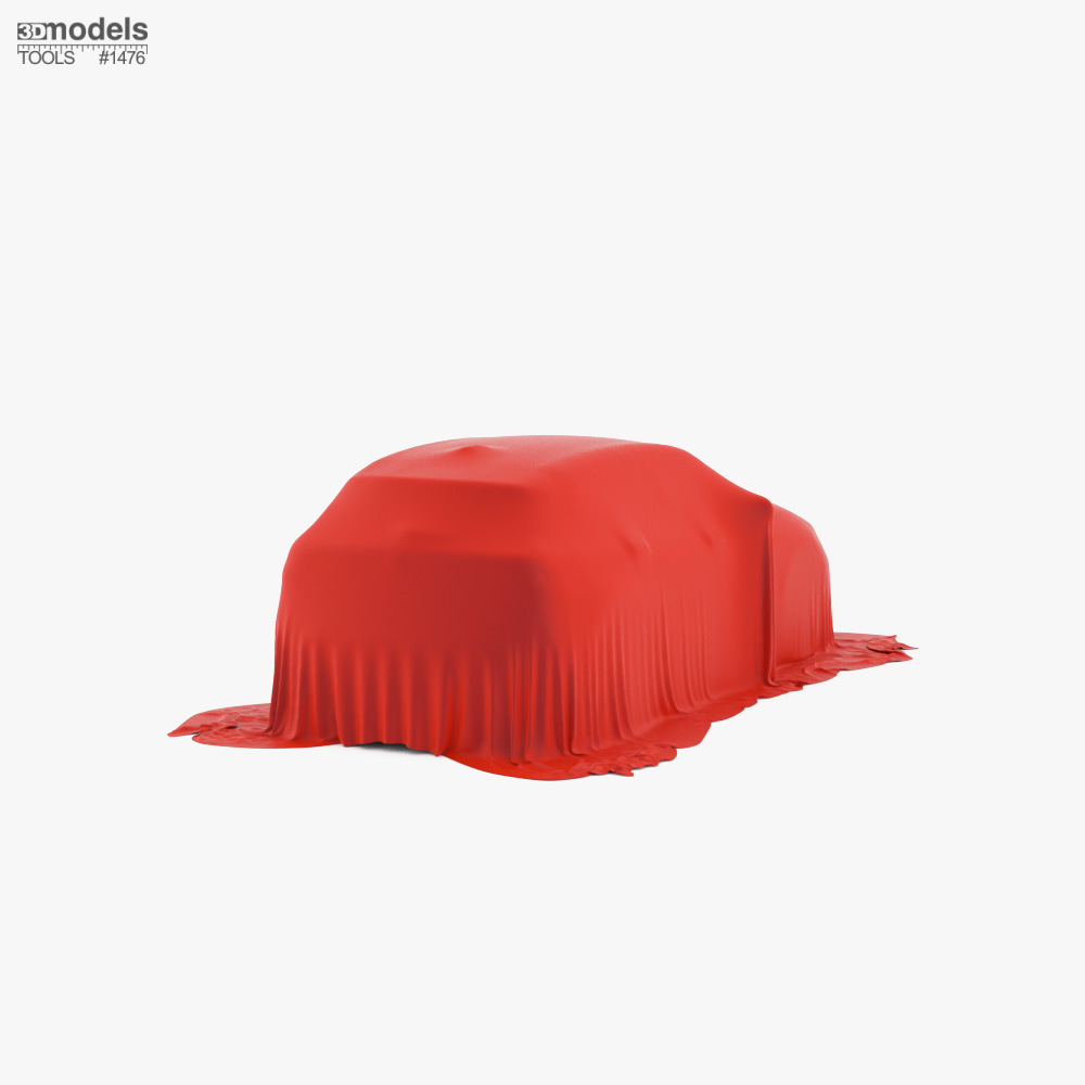 Car Cover Red Hatchback 3D model - Download Vehicle equipment on ...