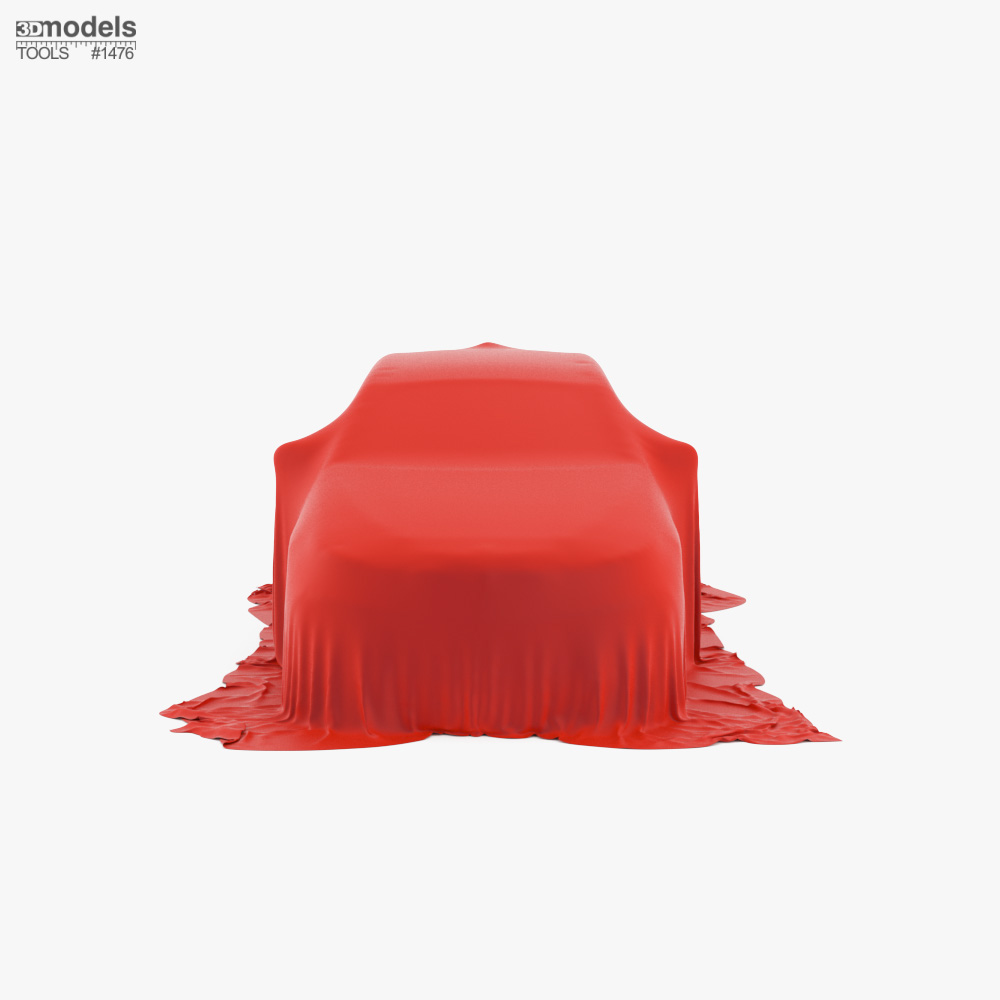 Car Cover Red Hatchback 3D model - Download Vehicle equipment on ...