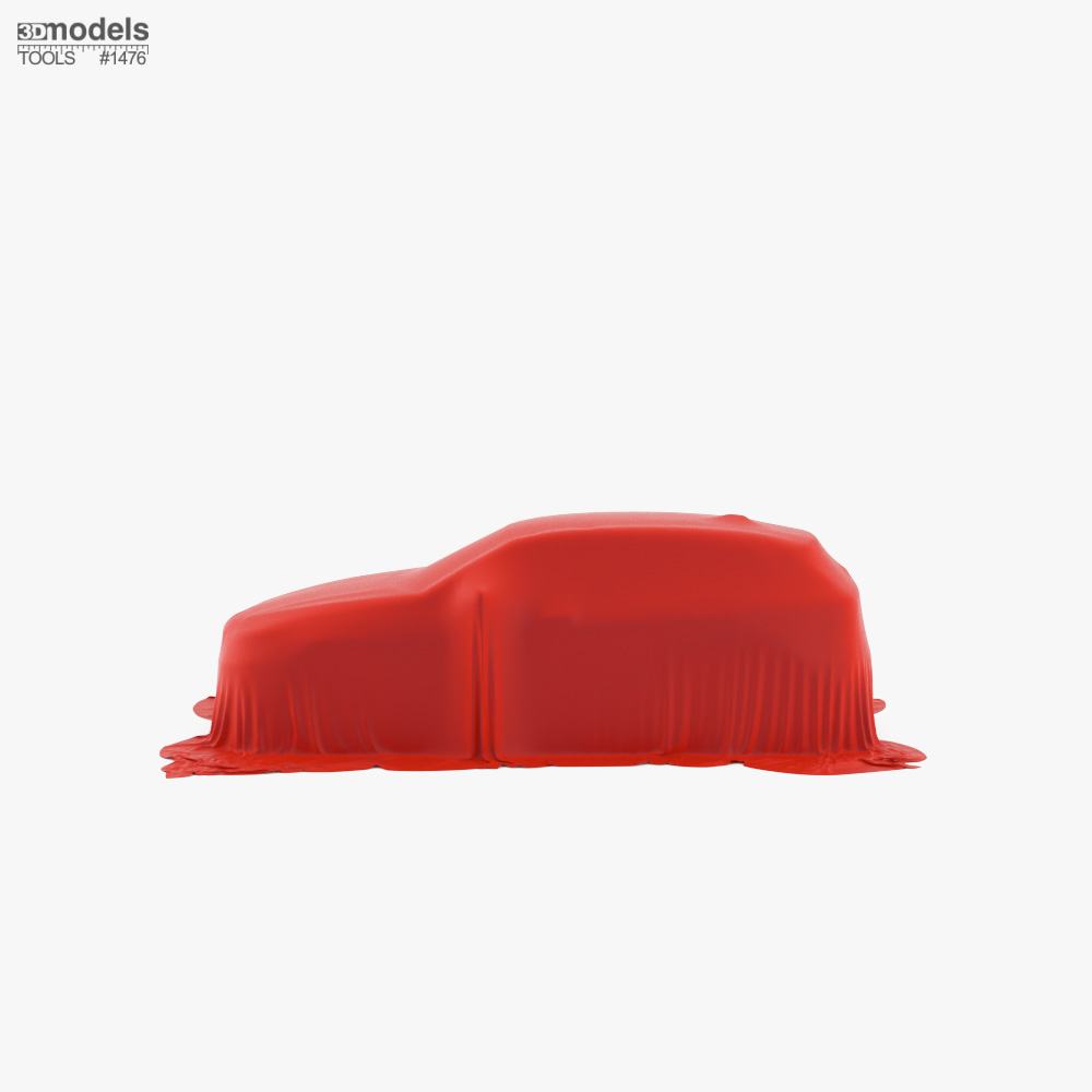 Car Cover Red Hatchback 3D model - Download Vehicle equipment on ...