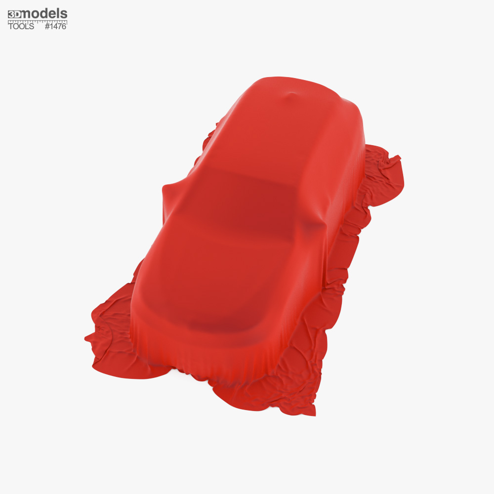 Car Cover Red Hatchback 3D model - Download Vehicle equipment on ...