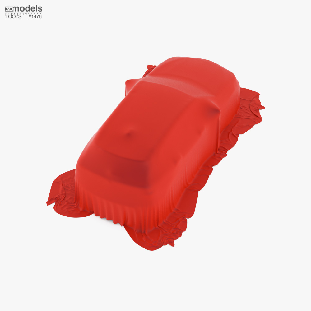 Car Cover Red Hatchback 3D model - Download Vehicle equipment on ...