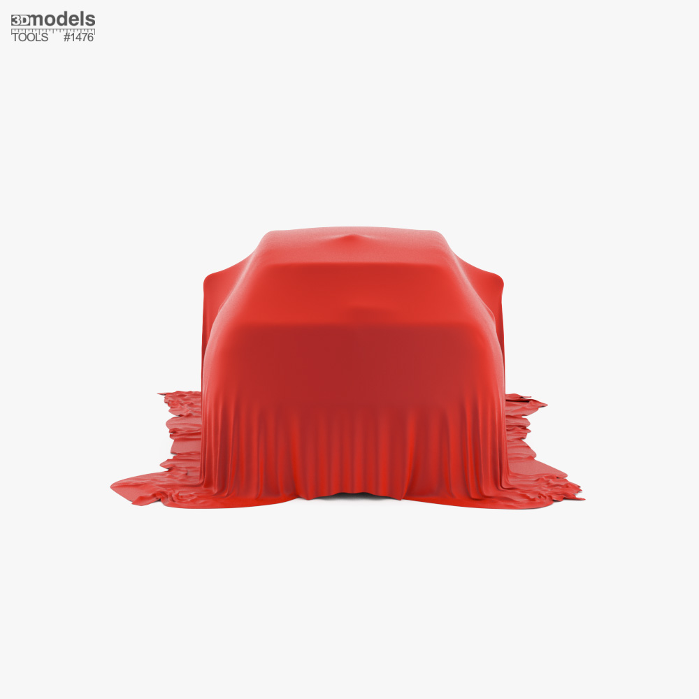 Car Cover Red Hatchback 3D model - Download Vehicle equipment on ...