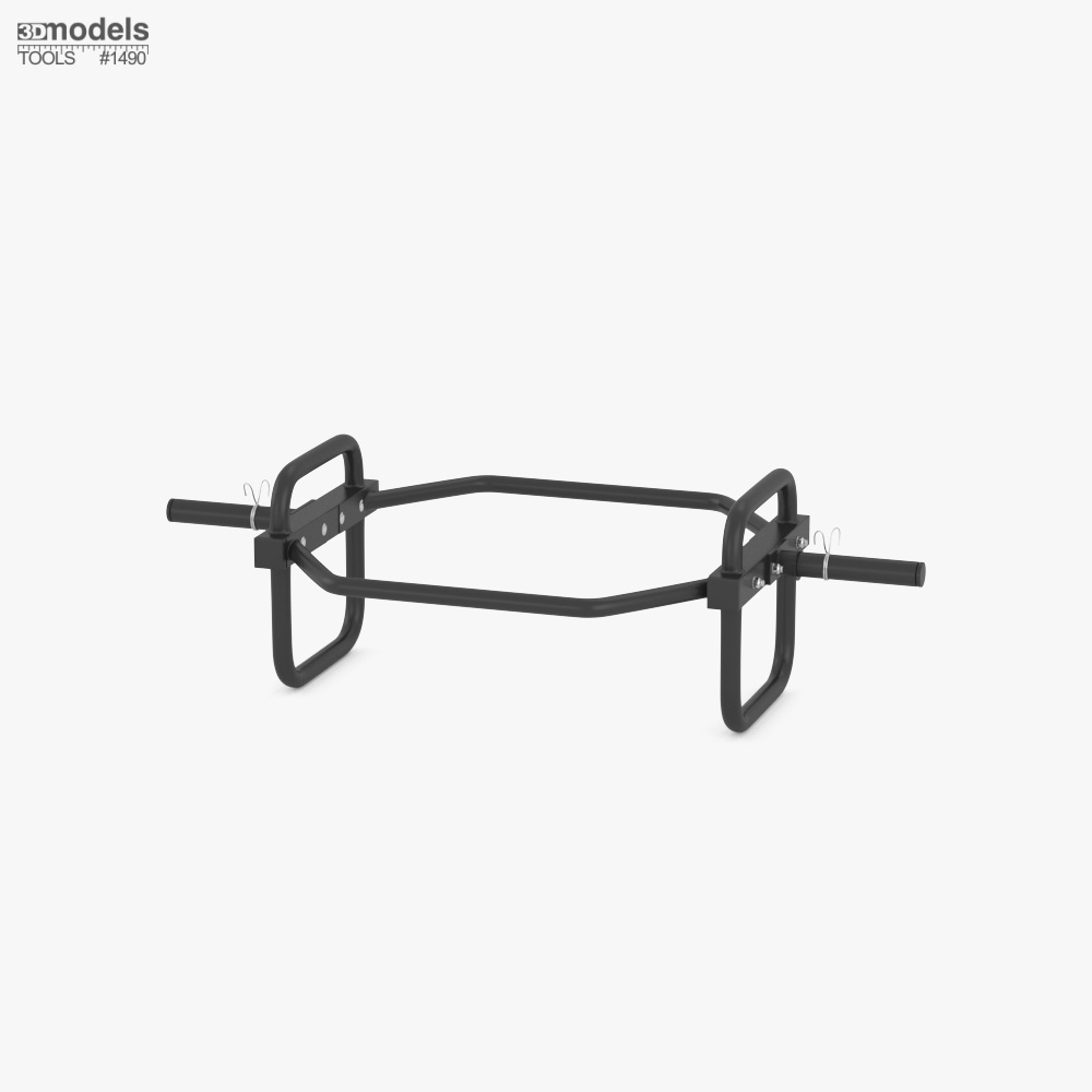 Olympic Hex Trap Bar 3D model - Download Sports Equipment on 3DModels.org