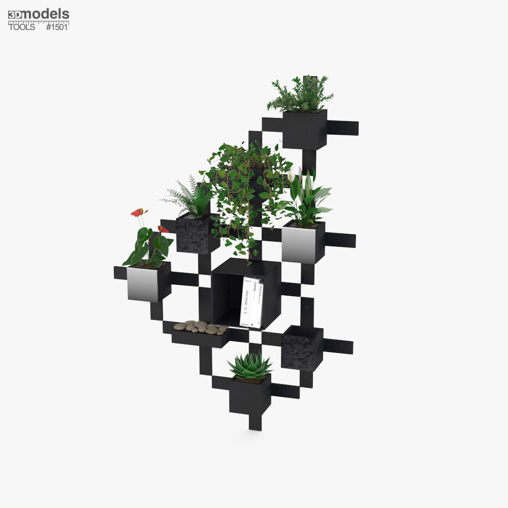 Natural Slate Wall Planter by Le Trefle Bleu 3D model - Download ...