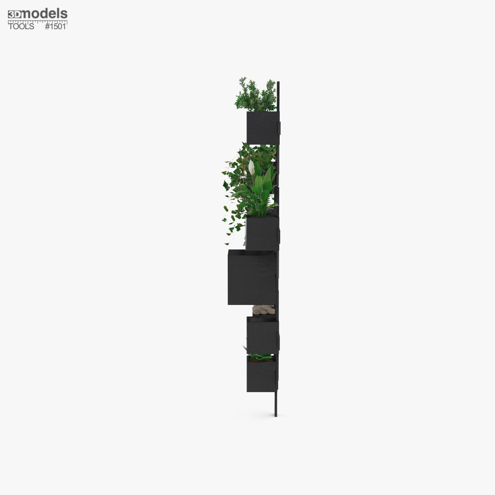 Natural Slate Wall Planter by Le Trefle Bleu 3D model - Download ...