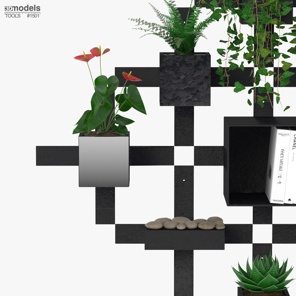 Natural Slate Wall Planter by Le Trefle Bleu 3D model - Download ...