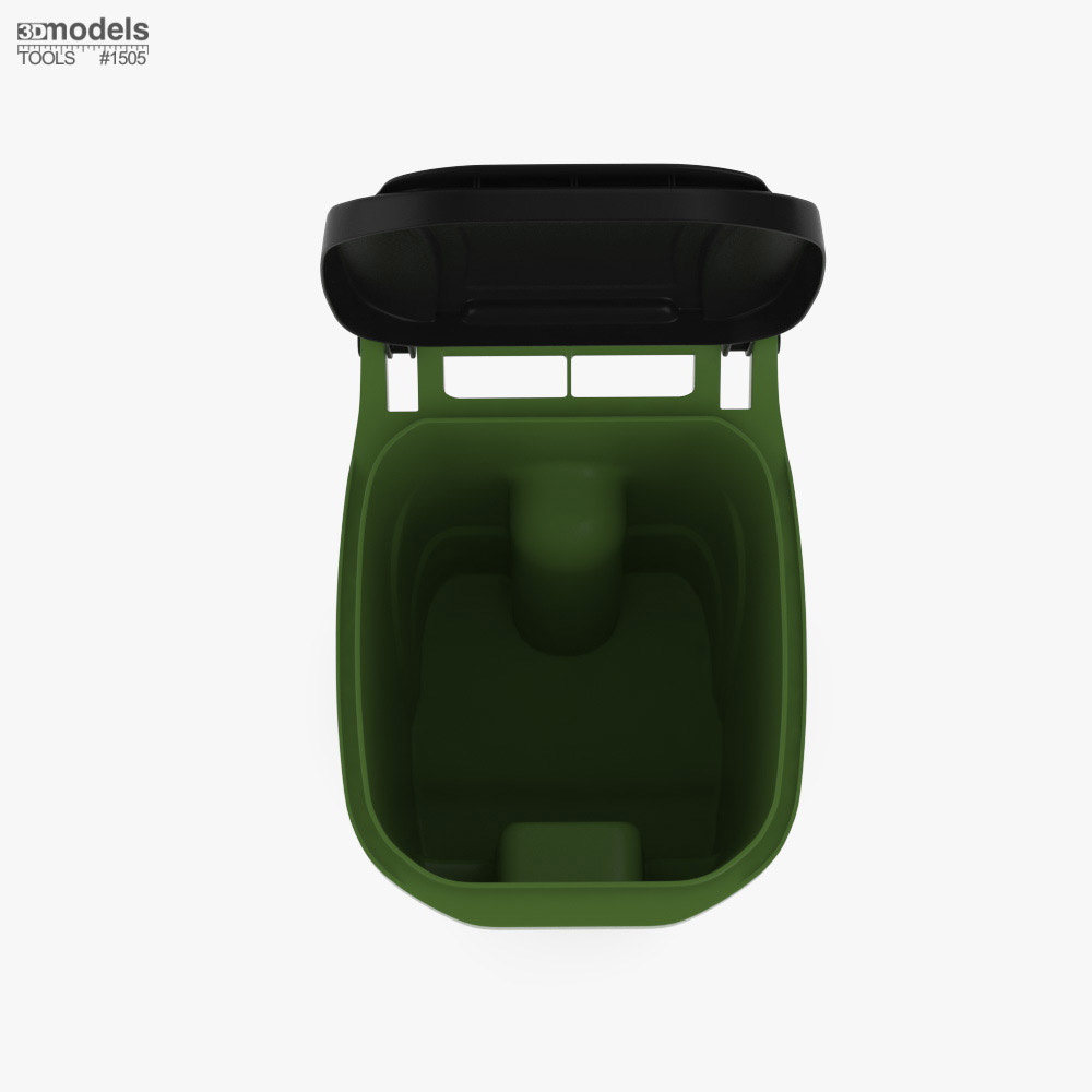 35 Gallon EnviroGuard Roll-Out Cart 3D model - Download Street elements ...
