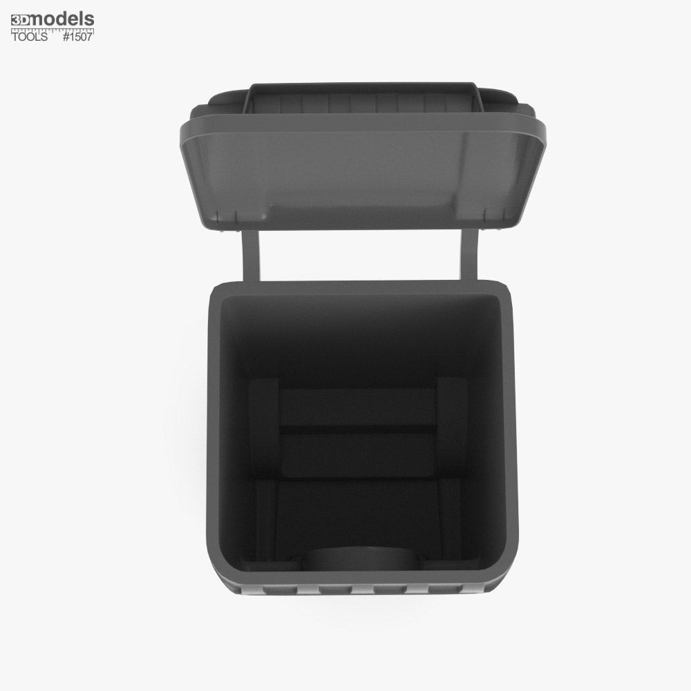 35 Gallon Residential Cart 3D model - Download Street elements on ...