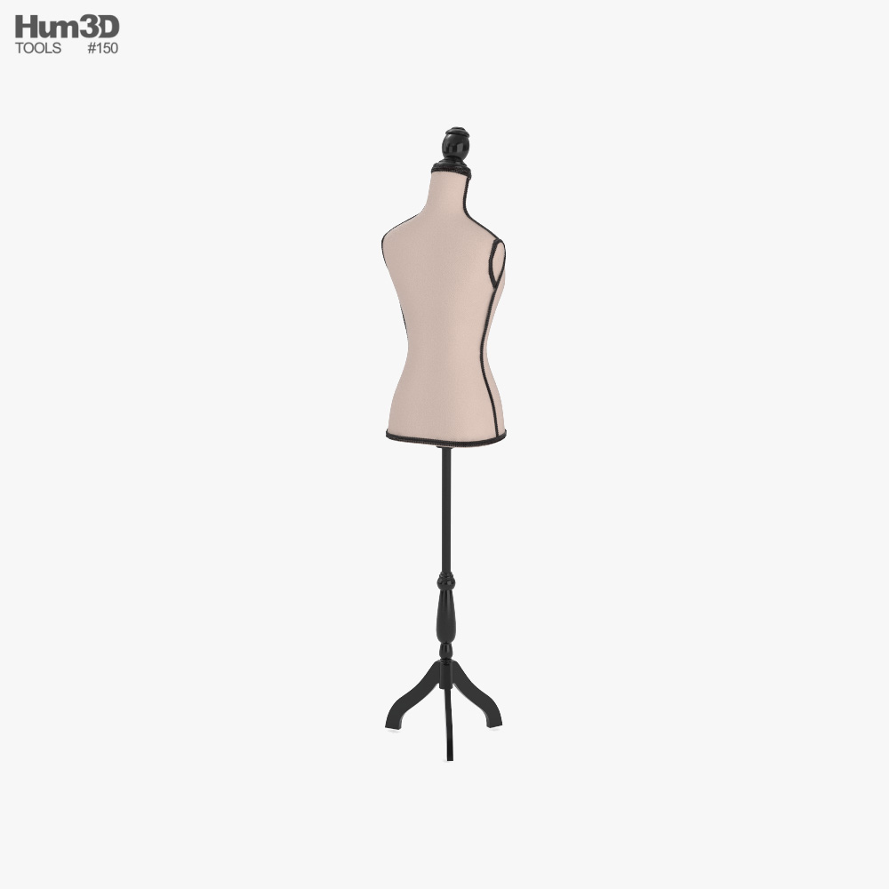 마네킹 3D 모델 - 다운로드 옷 악세사리 켜기 3DModels.org