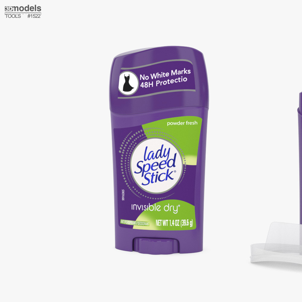 Lady Speed Stick Dry Deodorant 3D model - Download Health and Beauty on ...