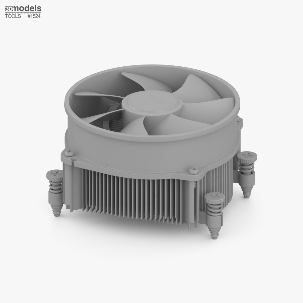 Sumond Cpu Cooling Fan 3D model - Download Computer Accessories on ...