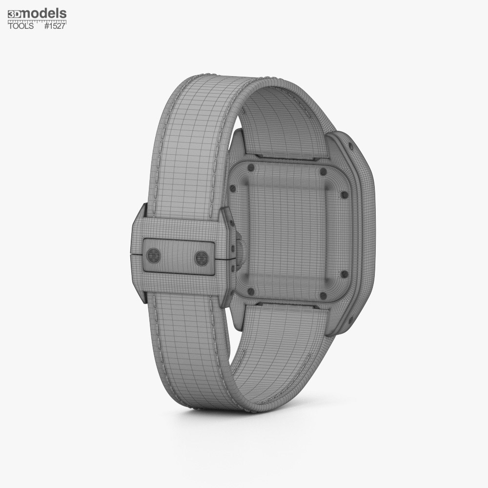 Cartier Santos 100 Modelo 3D - Descargar Relojes on 3DModels.org