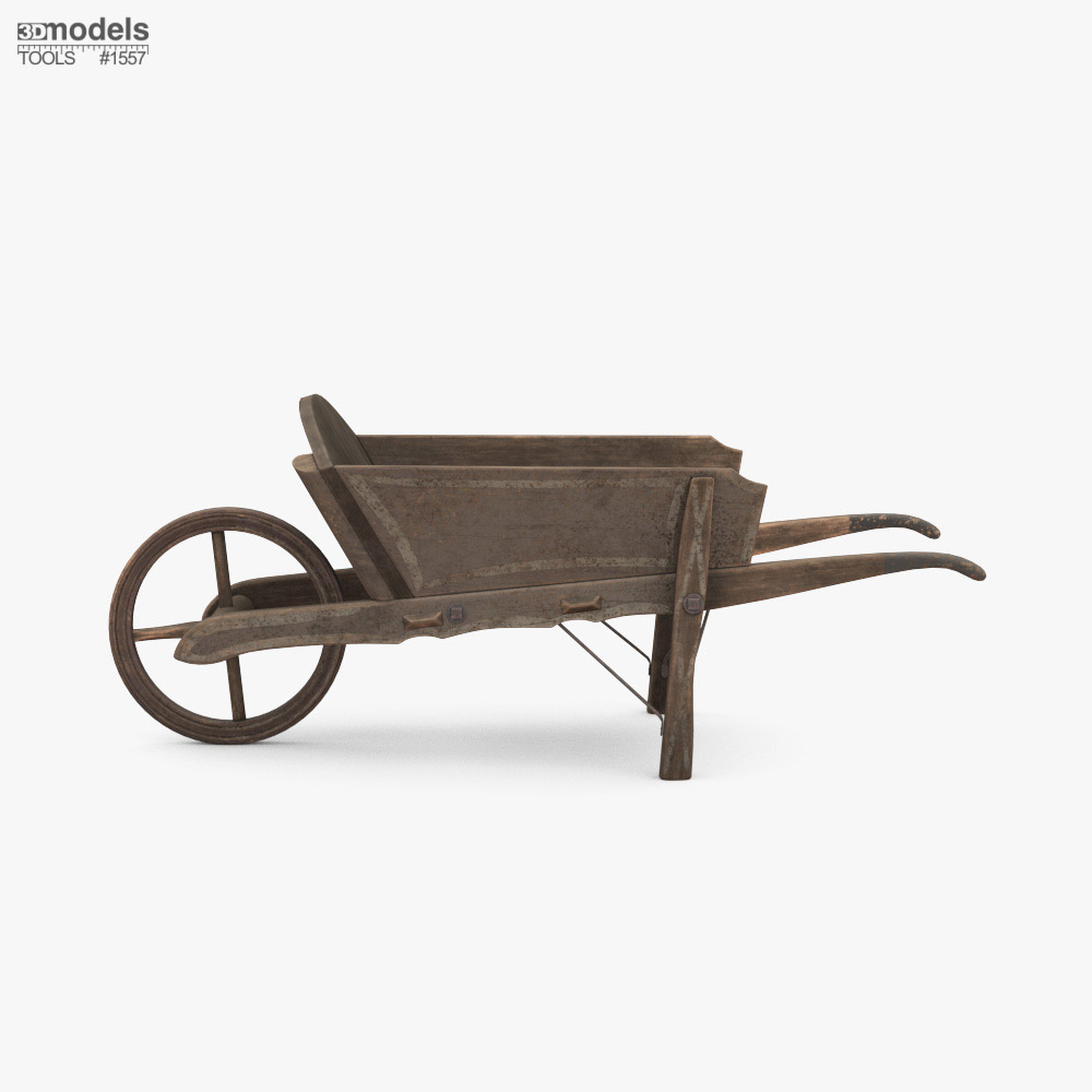 Old Wooden Cart 3D model - Download 1880-1929 on 3DModels.org