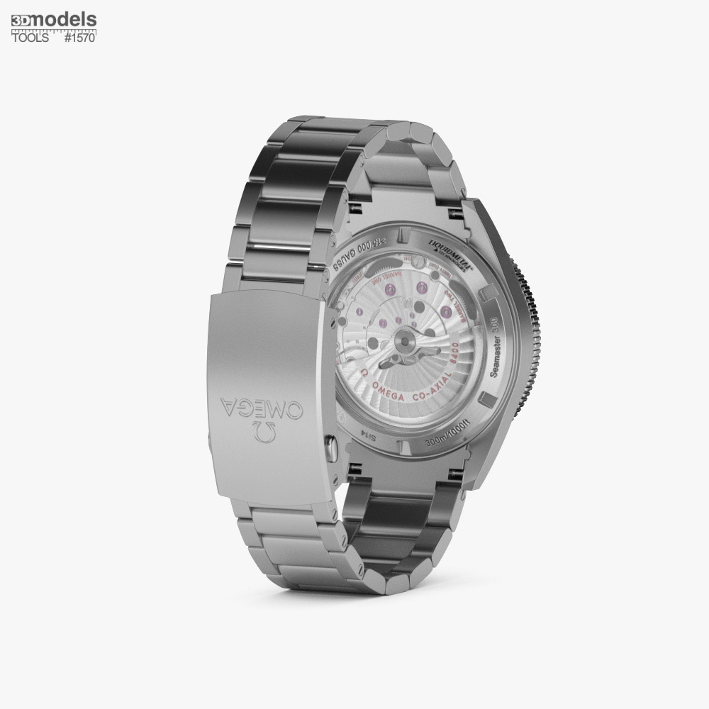 Omega Seamaster 300 3D model - Download Watches on 3DModels.org
