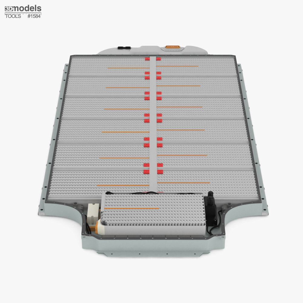 테슬라 모델 S/X 배터리 팩 3D 모델 - 다운로드 차량 장비 켜기 3DModels.org