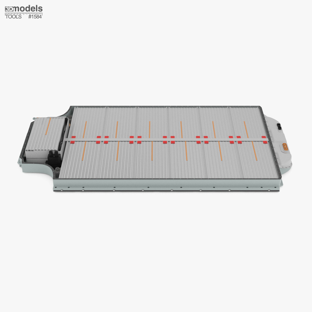 테슬라 모델 S/X 배터리 팩 3D 모델 - 다운로드 차량 장비 켜기 3DModels.org