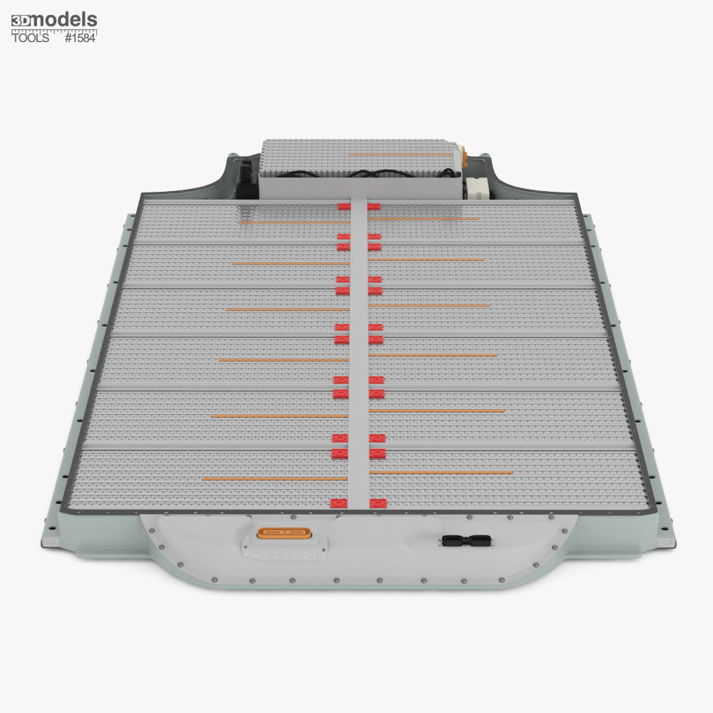 테슬라 모델 S/X 배터리 팩 3D 모델 - 다운로드 차량 장비 켜기 3DModels.org