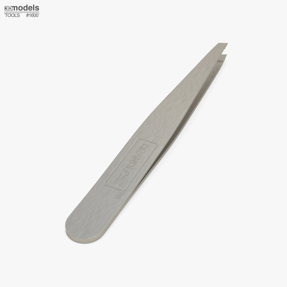 Stainless Steel Tweezers 3D model - Download Medical Equipment on ...
