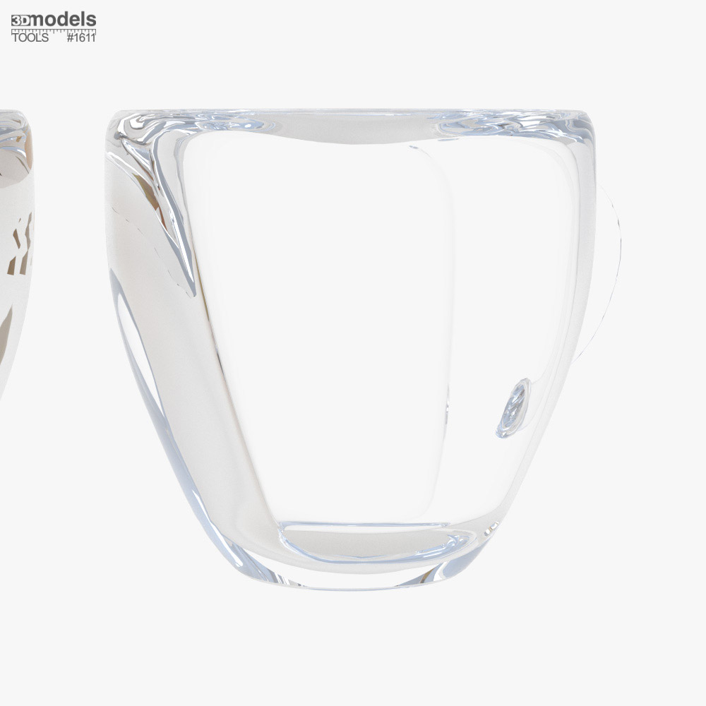 Heart-Shaped Double-Bottom Tea and Coffee Cup 3D model - Download ...