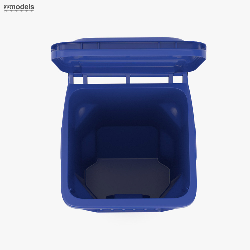 Rehrig Pacific 65 Gallon Nestable Bar Roll-Out Cart 3D model - Download ...