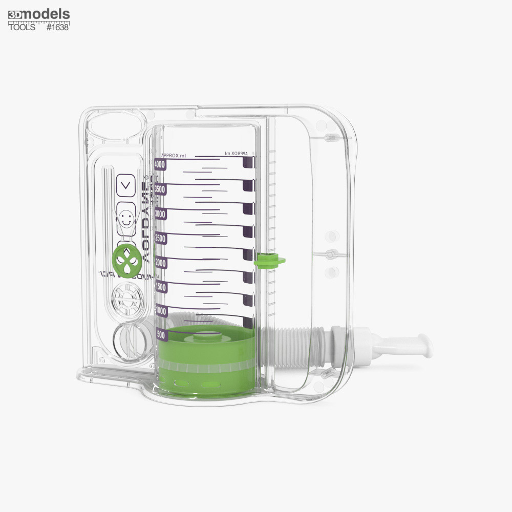 Spirometer Hudson Soldyne 4000 3D model - Download Medical Equipment on ...