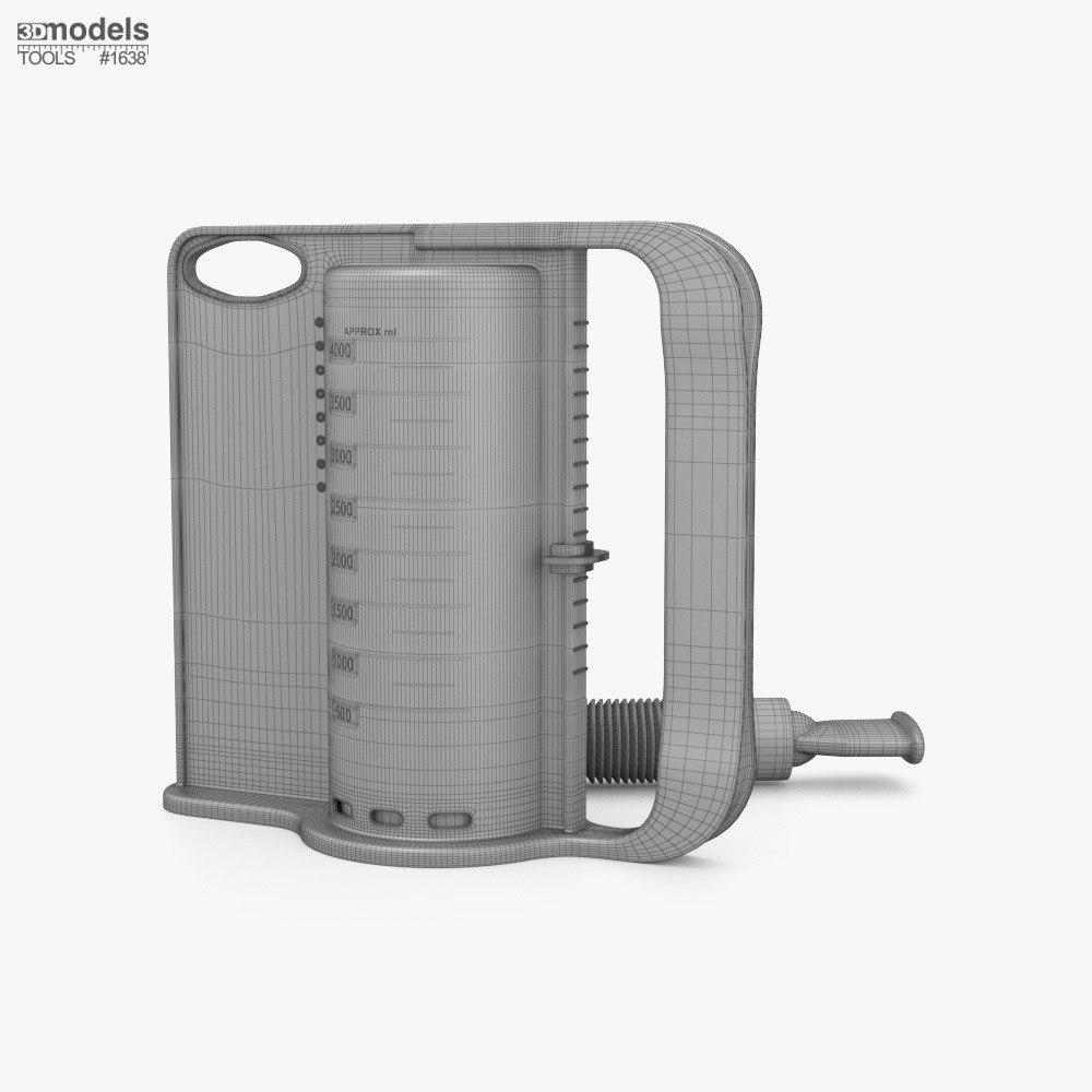 Spirometer Hudson Soldyne 4000 3D model - Download Medical Equipment on ...