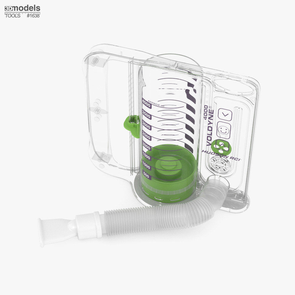 Spirometer Hudson Soldyne 4000 3D model - Download Medical Equipment on ...