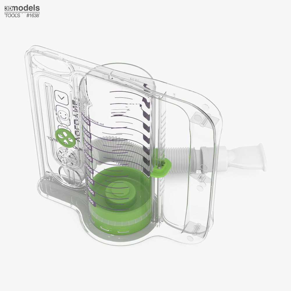 Spirometer Hudson Soldyne 4000 3D model - Download Medical Equipment on ...