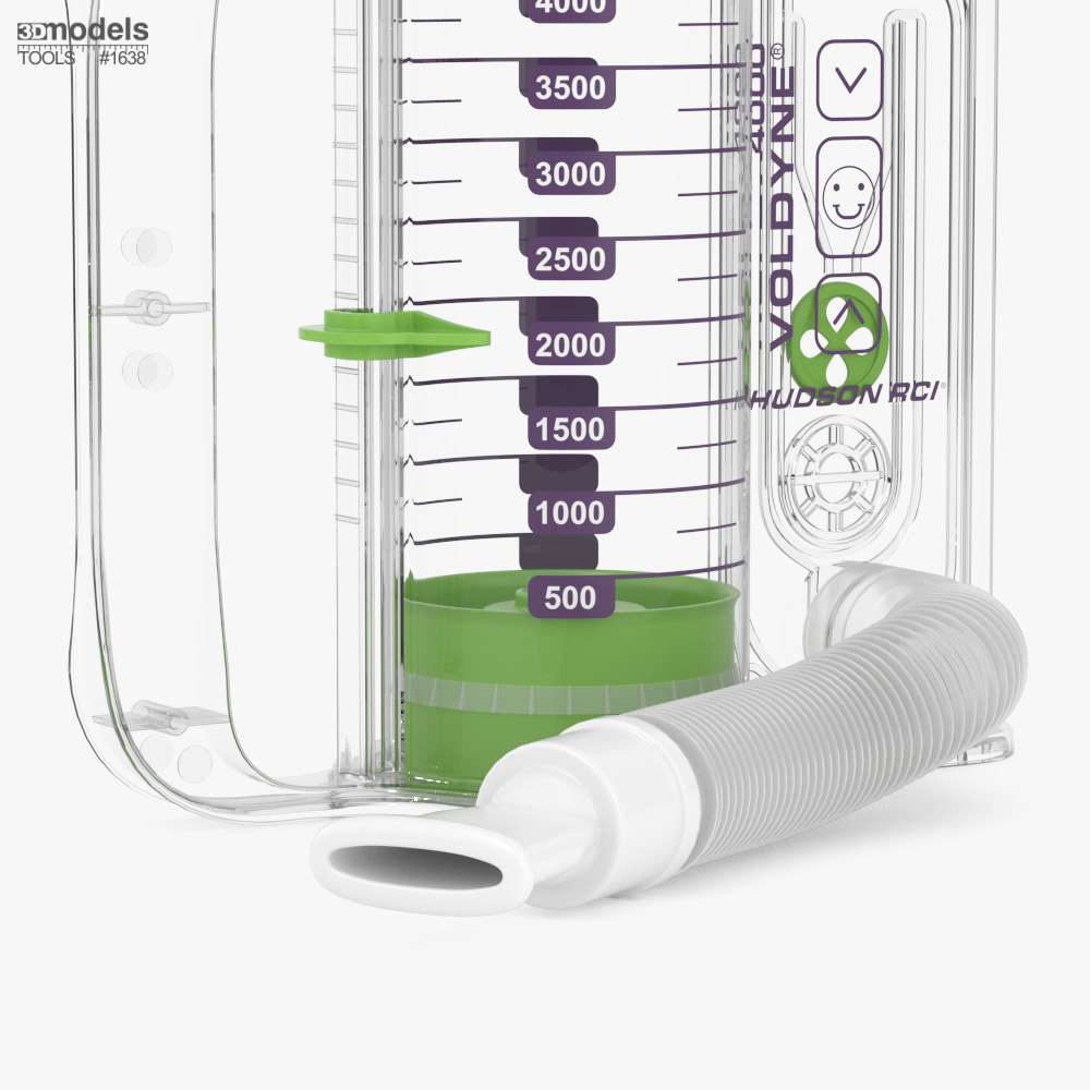 Spirometer Hudson Soldyne 4000 3D model - Download Medical Equipment on ...