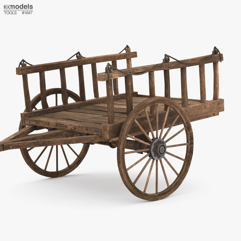 Bullock Cart 3D model - Download Trailer on 3DModels.org