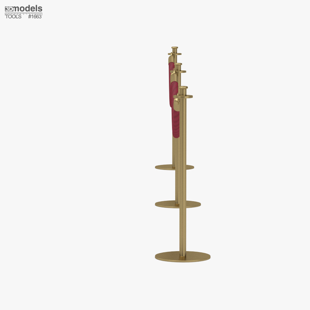 Rope Stand 3D model - Download Dynamic Price on 3DModels.org