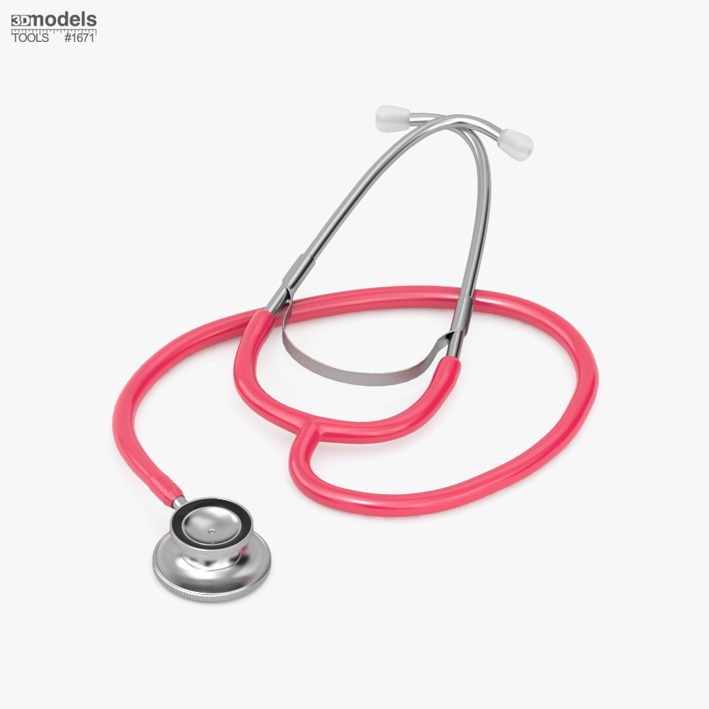 Estetoscopio Médico Rosa Modelo 3D - Descargar Medical Equipment on ...