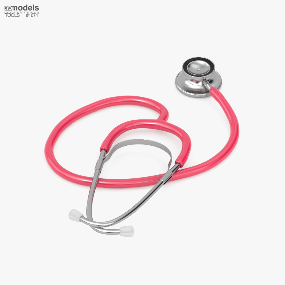 Estetoscopio Médico Rosa Modelo 3D - Descargar Medical Equipment on ...