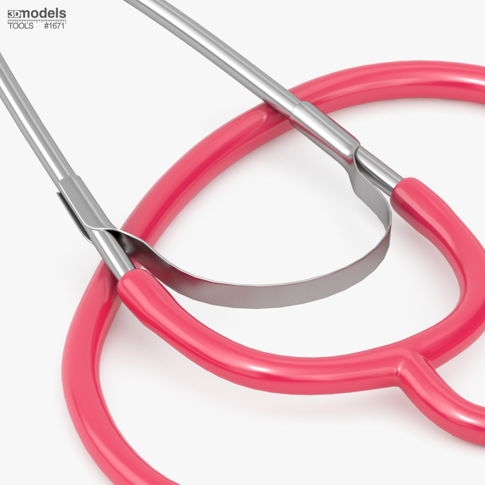 Estetoscopio Médico Rosa Modelo 3D - Descargar Medical Equipment on ...
