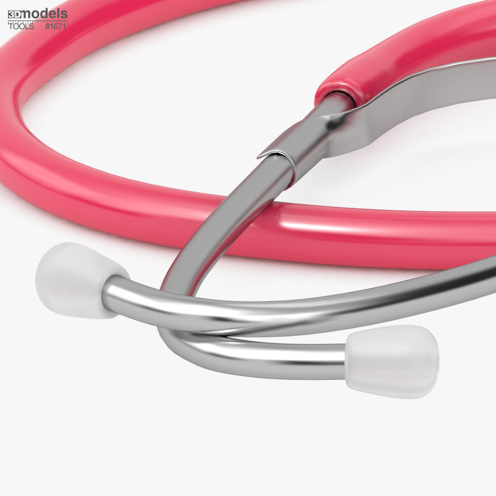 Estetoscopio Médico Rosa Modelo 3D - Descargar Medical Equipment on ...