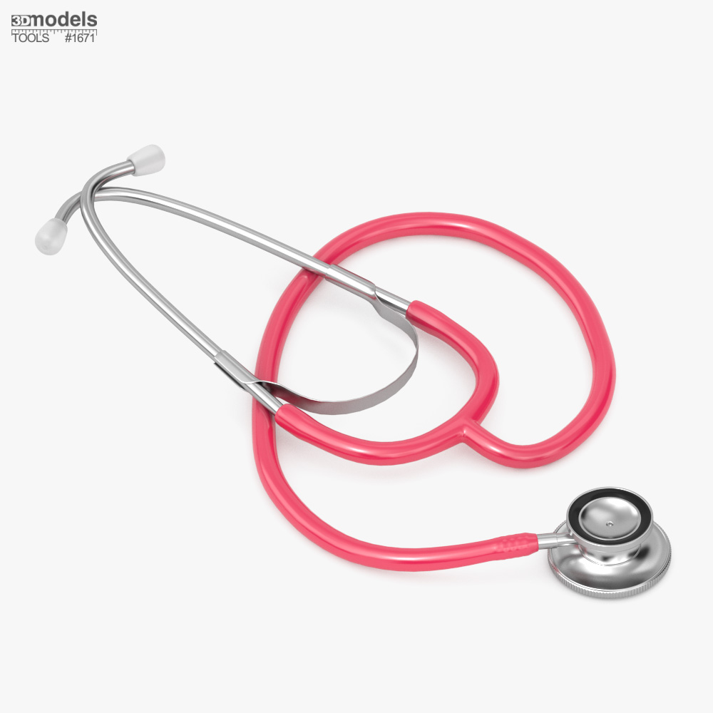 Estetoscopio Médico Rosa Modelo 3D - Descargar Medical Equipment on ...