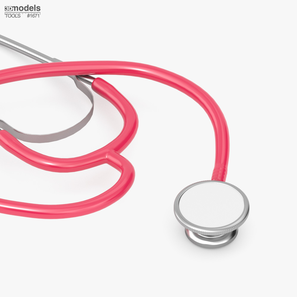 Estetoscopio Médico Rosa Modelo 3D - Descargar Medical Equipment on ...