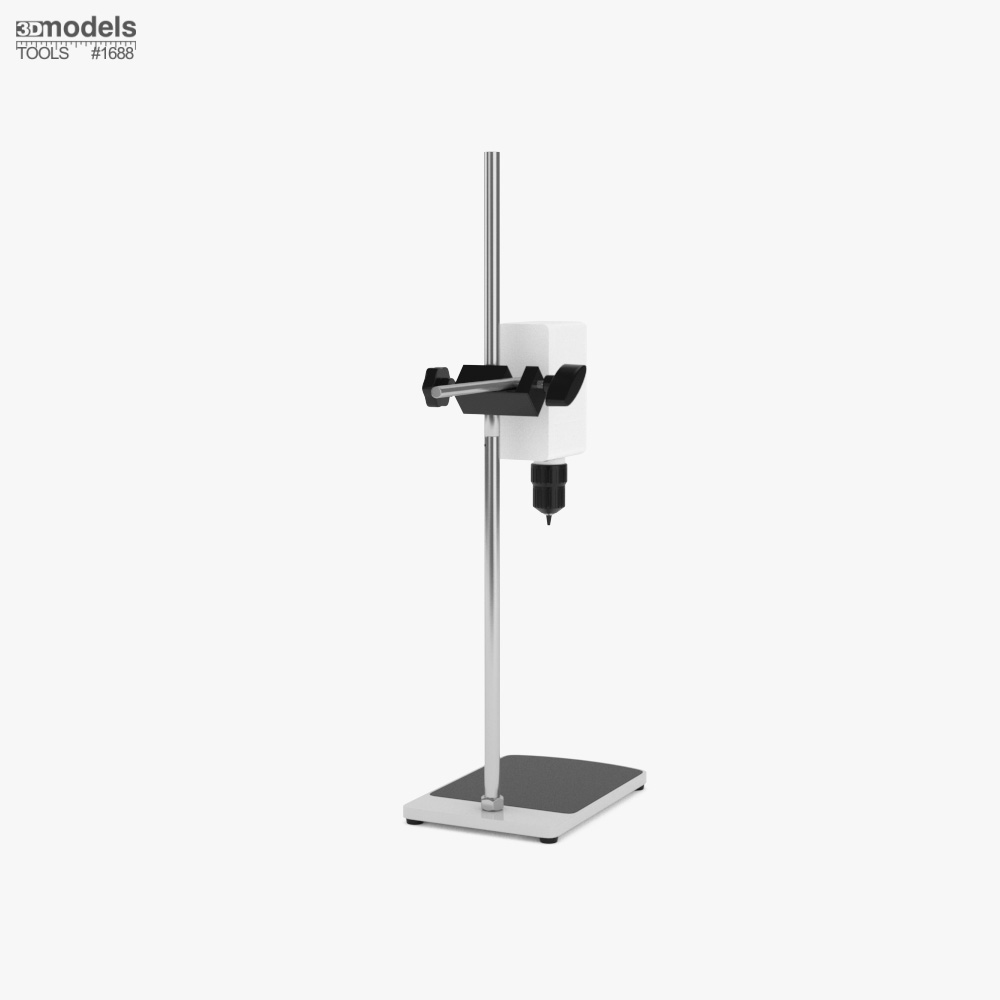 Digital Overhead Stirrer ST1R 3D model - Download Medical Equipment on ...