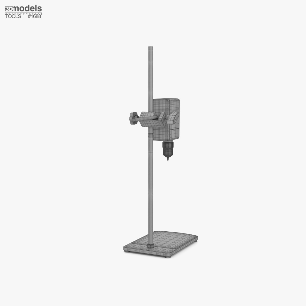 Digital Overhead Stirrer ST1R 3D model - Download Medical Equipment on ...