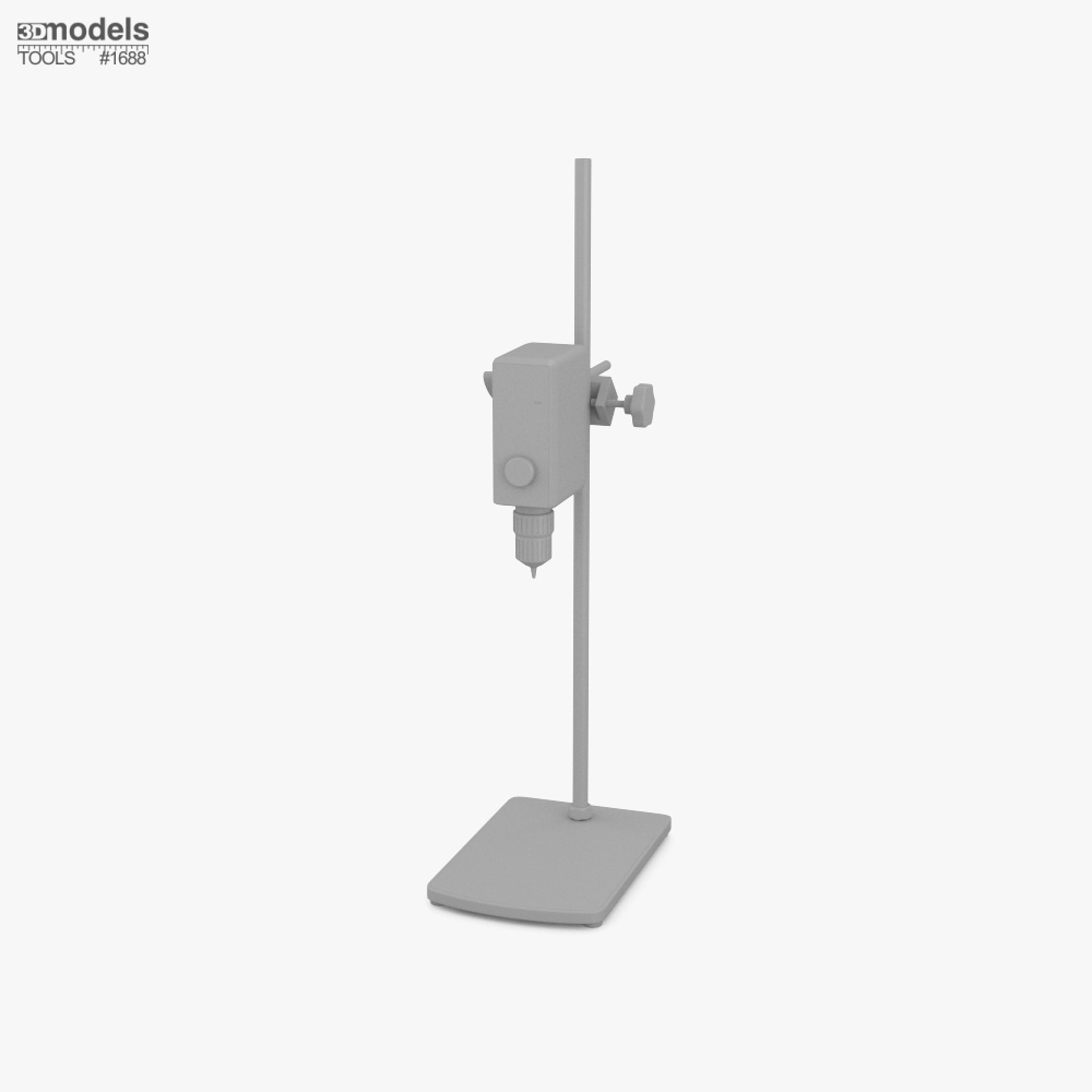 Digital Overhead Stirrer ST1R 3D model - Download Medical Equipment on ...