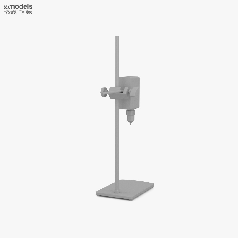 Digital Overhead Stirrer ST1R 3D model - Download Medical Equipment on ...
