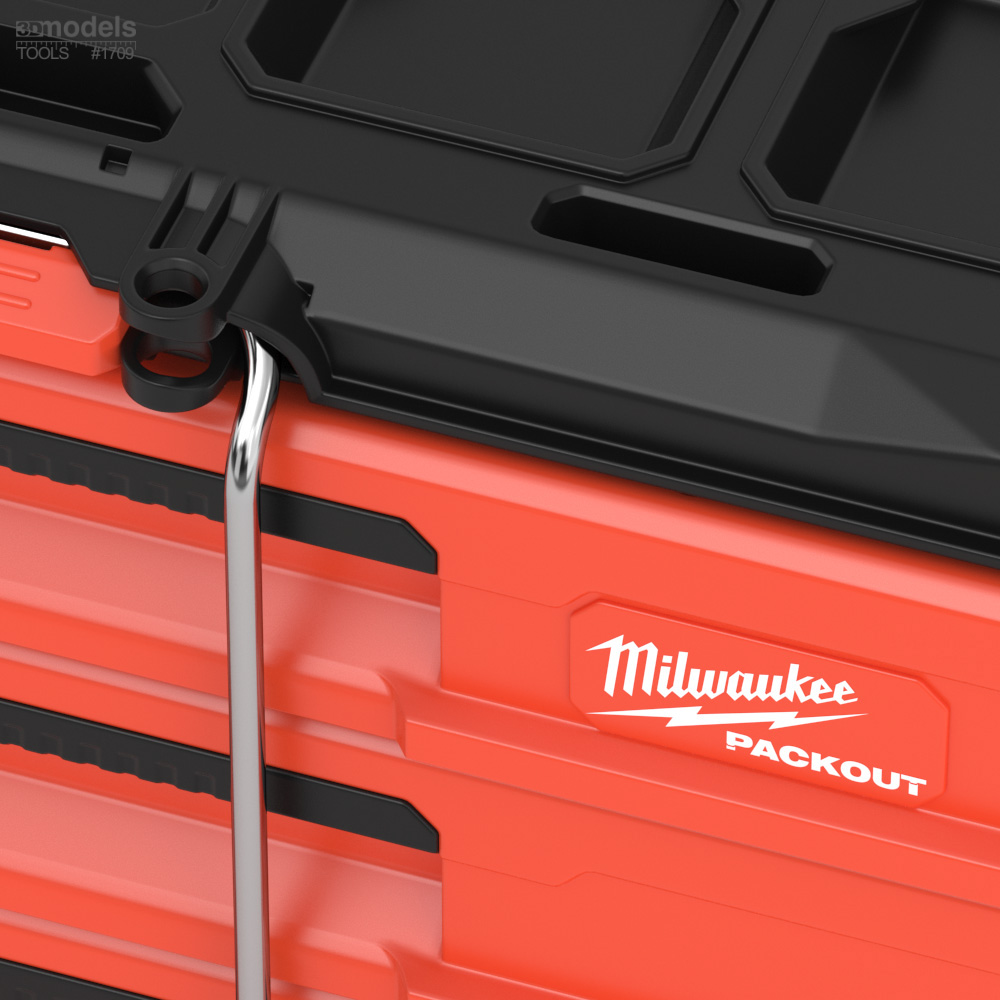 Tool Box Milwaukee 48228447 3D model - Download Tools on 3DModels.org