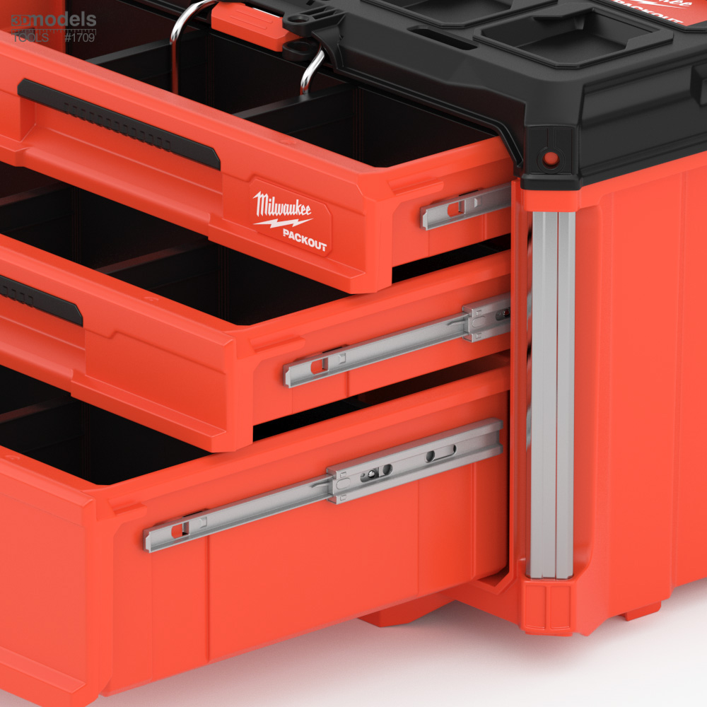 Tool Box Milwaukee 48228447 3D model - Download Tools on 3DModels.org