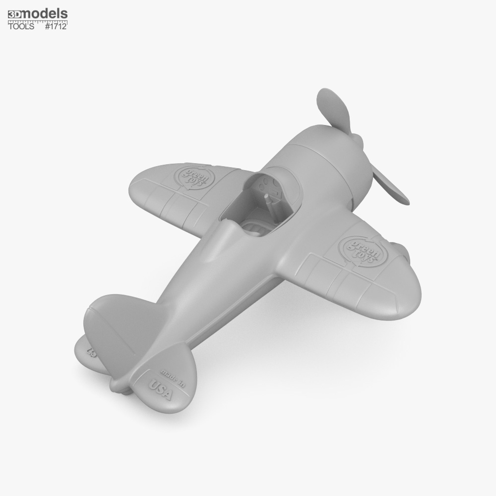 Toy Plastic Airplane 3D model - Download Toys on 3DModels.org