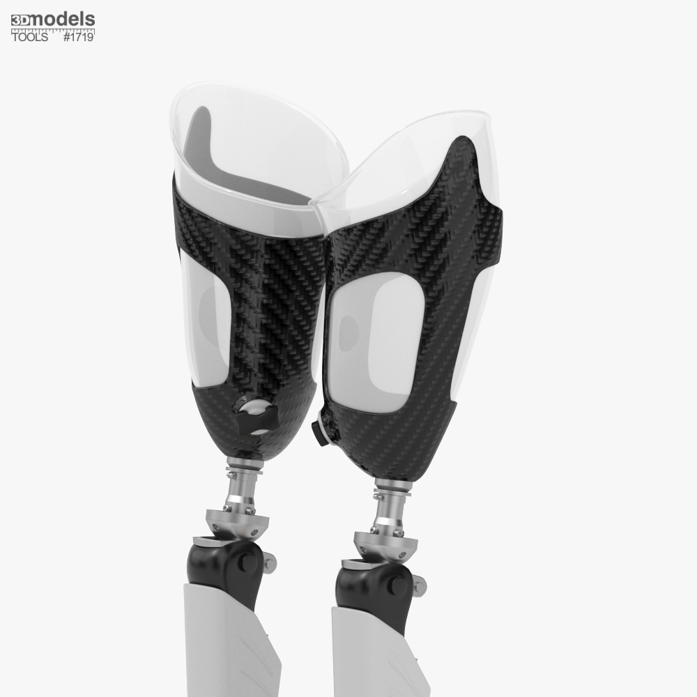 Transfemoral Prosthesis 3D model - Download Medical Equipment on ...