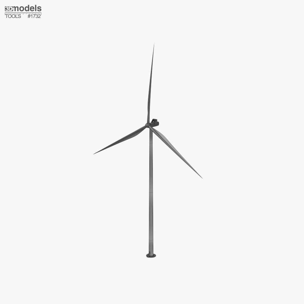 Wind Turbine Vestas 4 mw Platform 3D model - Download Infrastructure ...