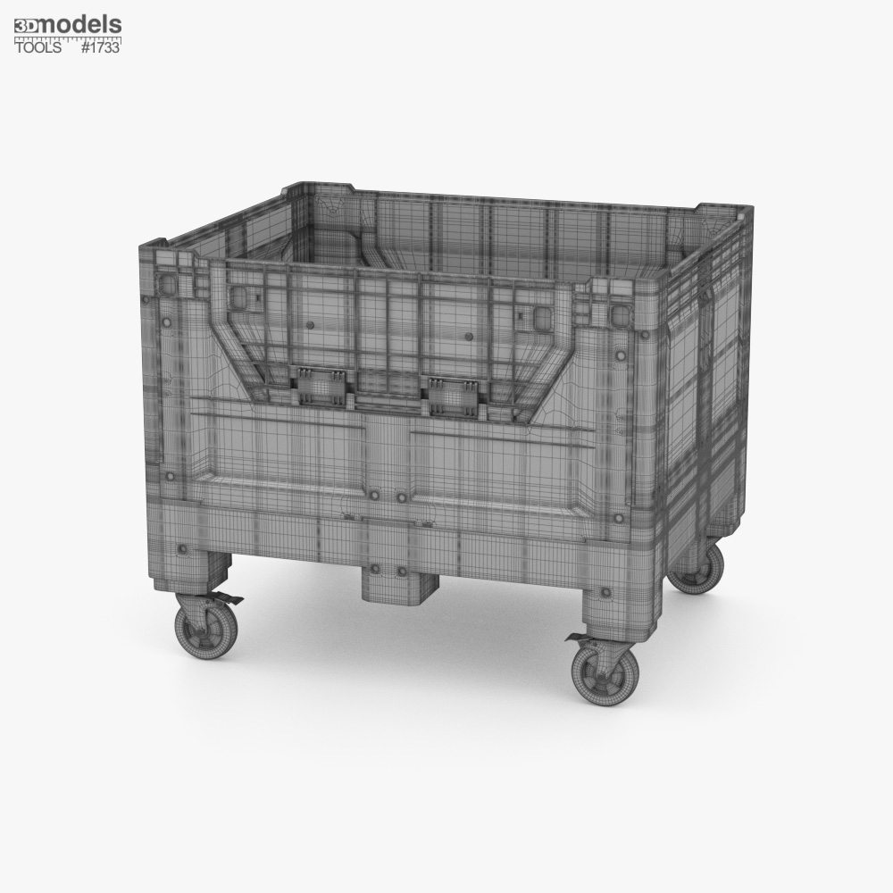 Foldable Large Container 3D model - Download Tools on 3DModels.org