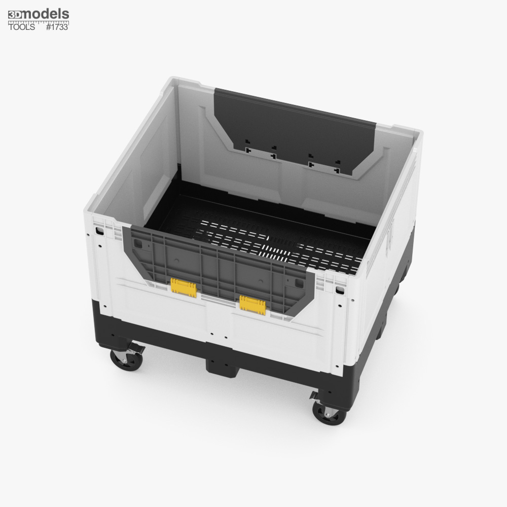 Foldable Large Container 3D model - Download Tools on 3DModels.org