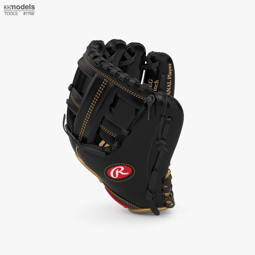 Rawlings R9 Training Glove 3D model - Download Sports Equipment on ...